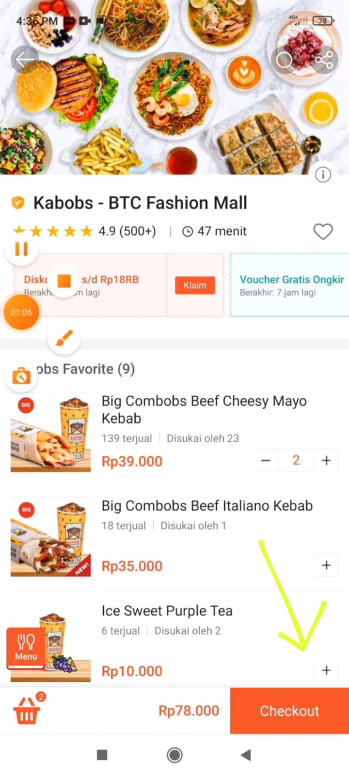 Cara Beli Makanan di Shopee Food bayar COD - Tongbos