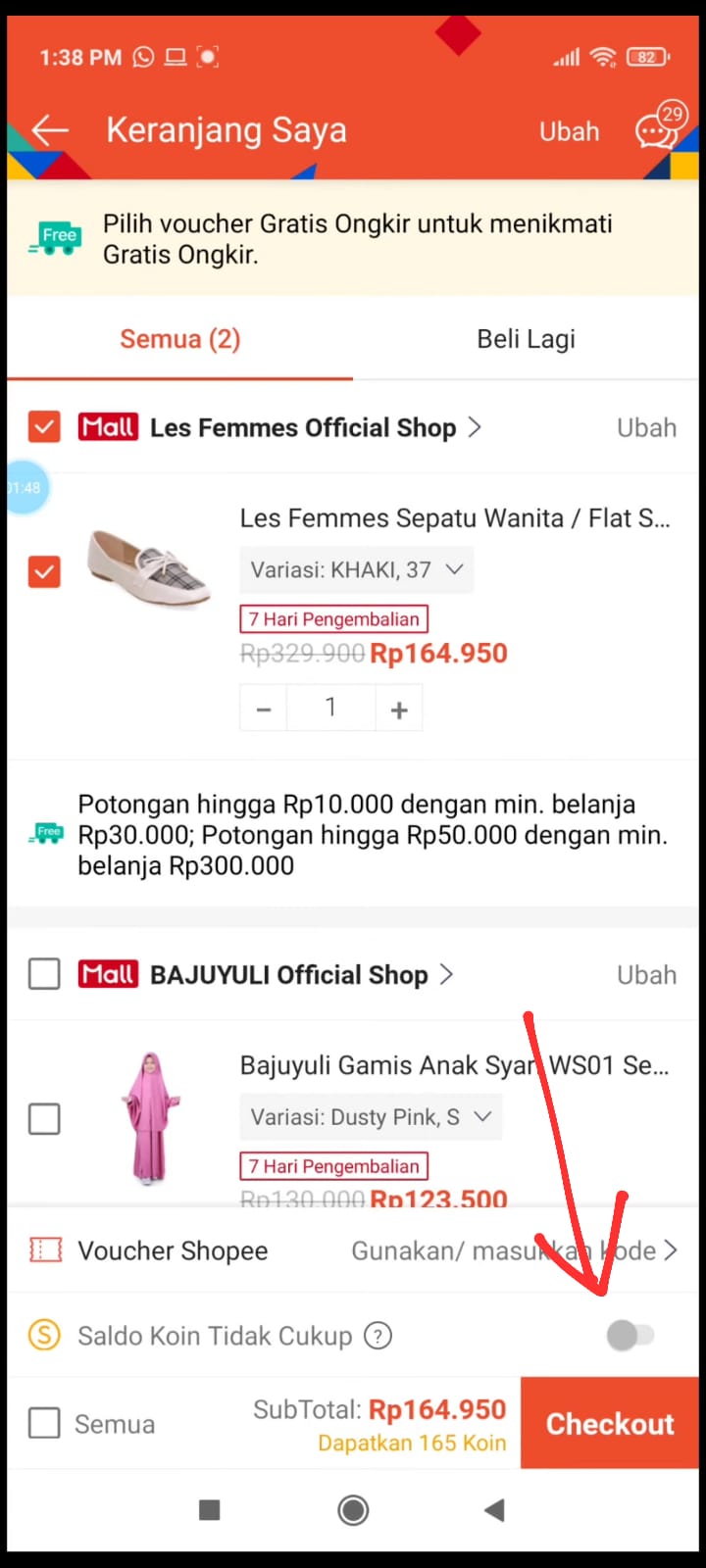 Cara beli barang di Shopee dan diambil sendiri di Indomaret terdekat - Tongbos