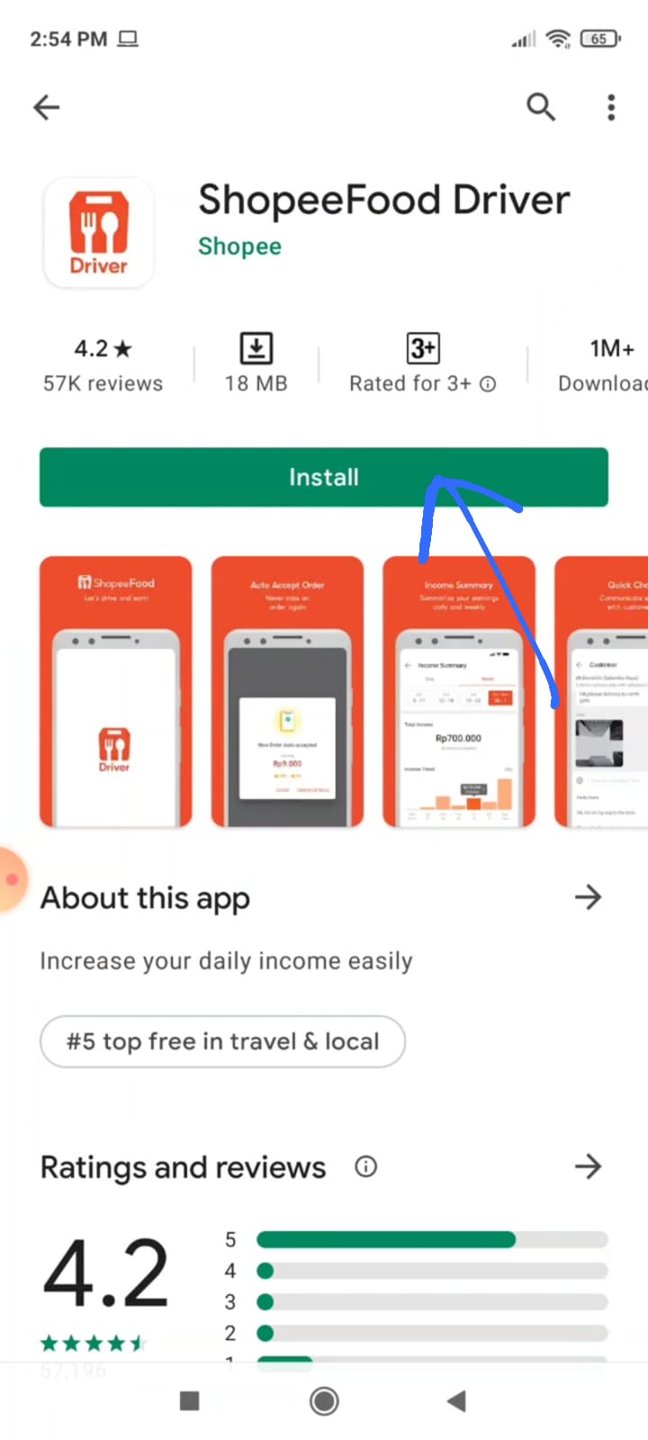 Cara Download Unduh Aplikasi Shopee Food Driver di HP Android - Tongbos
