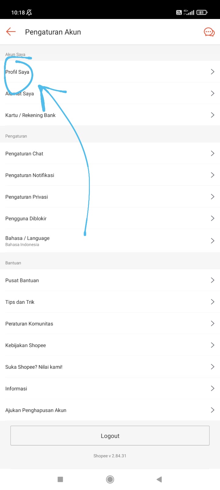Cara Reset Kata Sandi Shopee - Tongbos