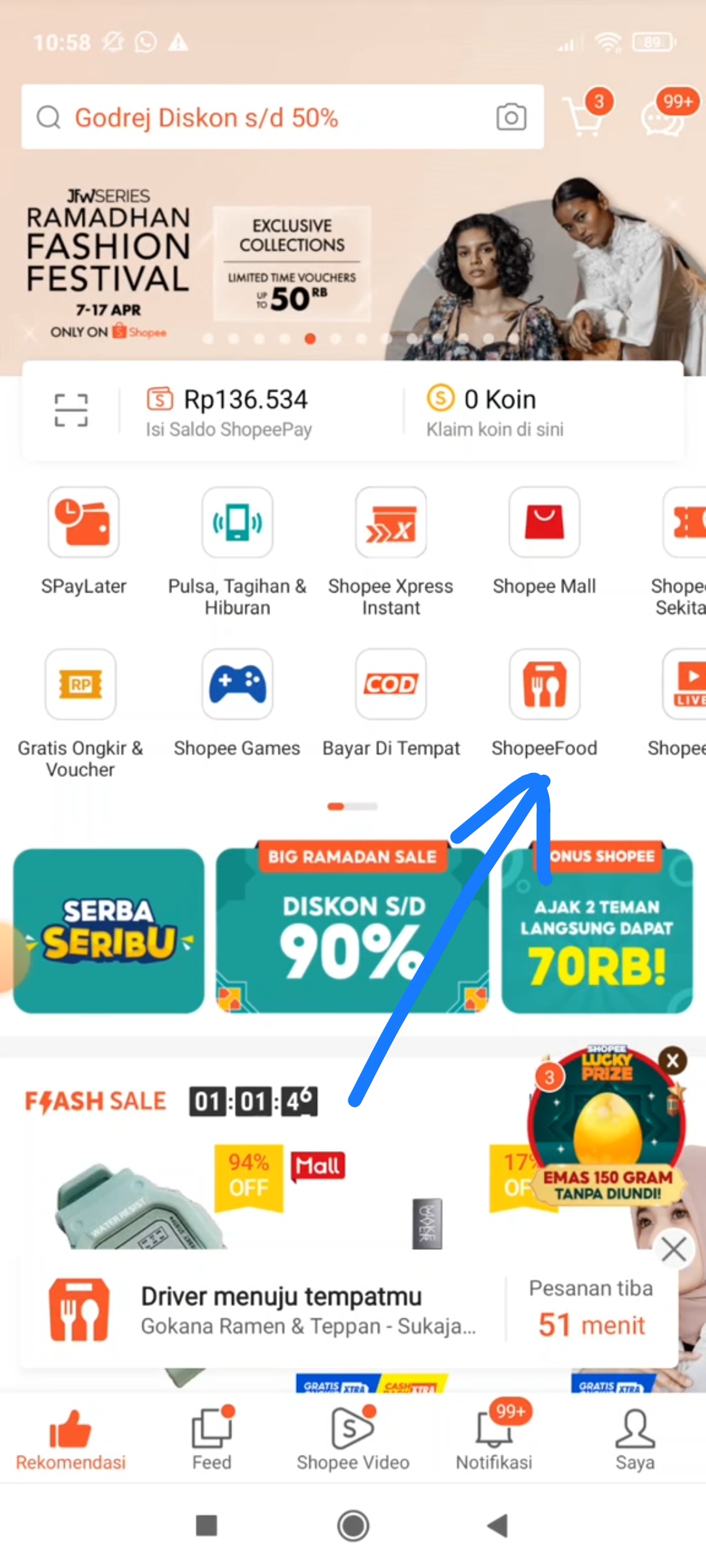 Cara Kirim Gambar/Foto melalui Chat Shopeefood - Tongbos