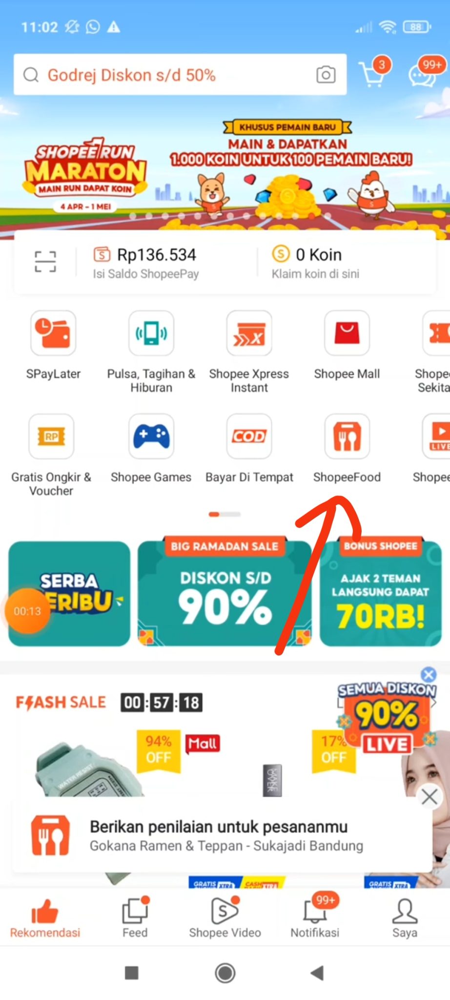 Cara Memberi Tip ke Driver Shopeefood - Tongbos