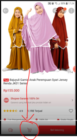 Tutorial Belanja 2 Barang Beda Warna di Shopee Dengan Sekali Pengiriman ...