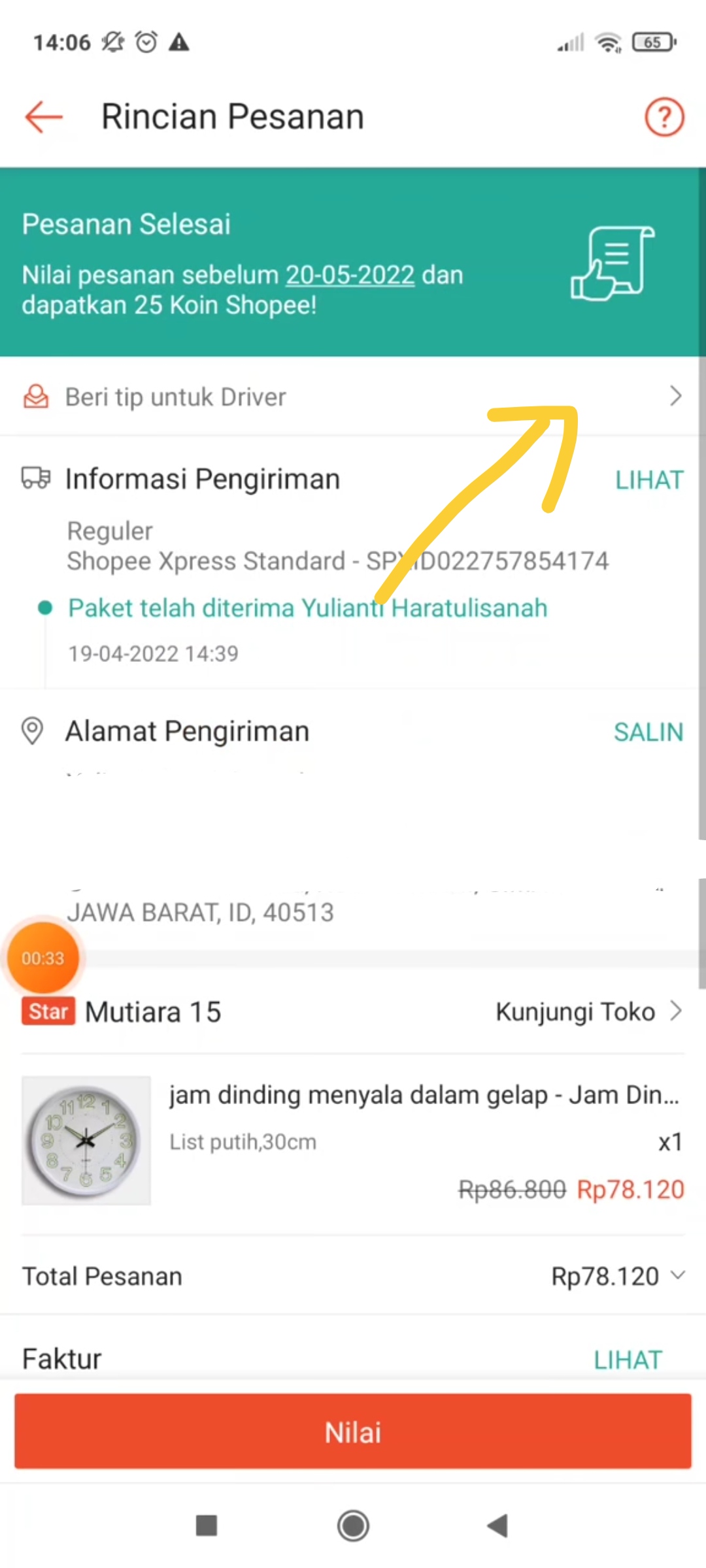 Cara Kasih Uang Tip Driver Shopee Express Melalui Aplikasi Shopee - Tongbos