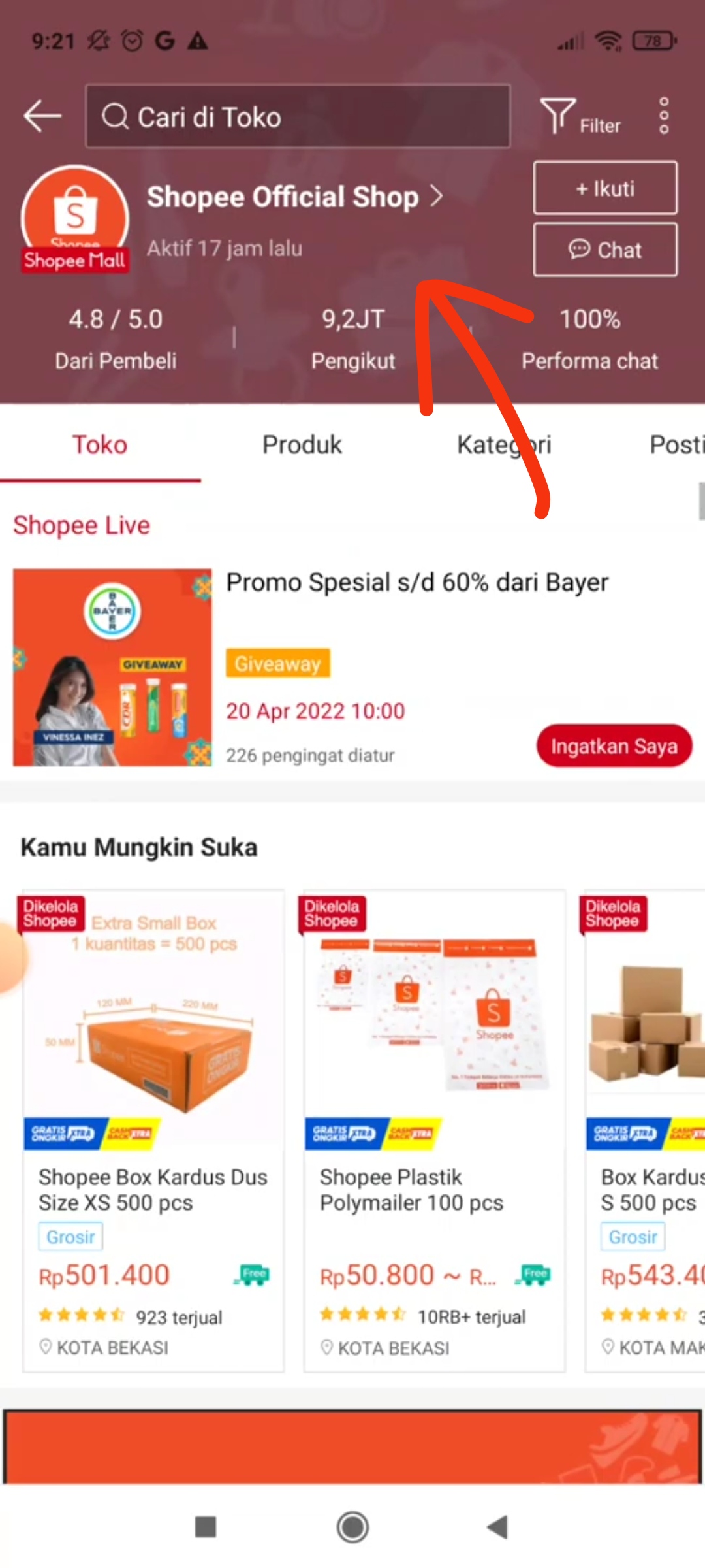 Cara Dapat/Beli Dus Shopee - Tongbos