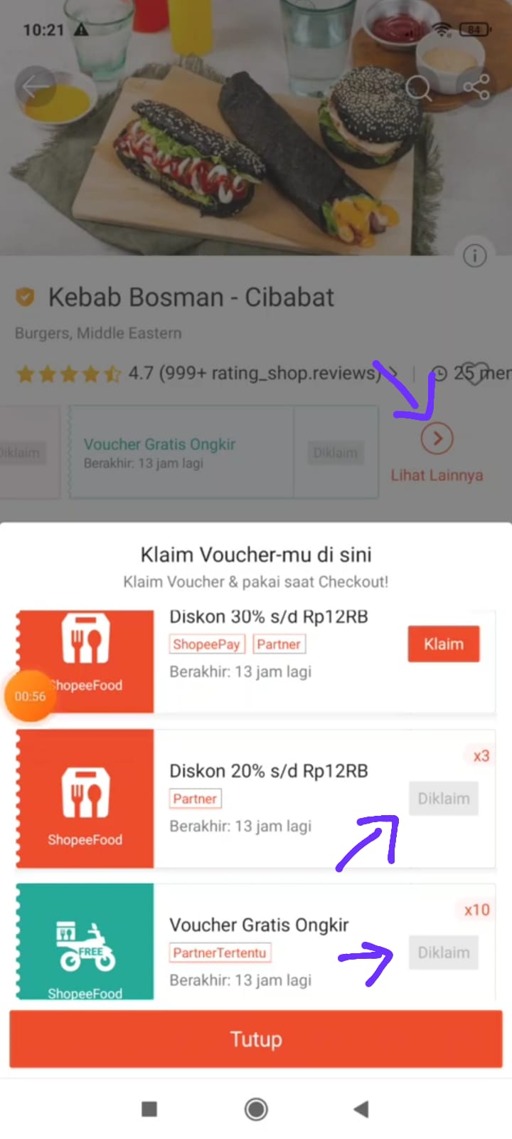 Cara Mendapat Diskon Shopeefood Bayar COD - Tongbos