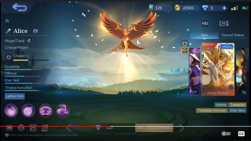 Cara Upgrade Skin di Mobile Legends - Tongbos