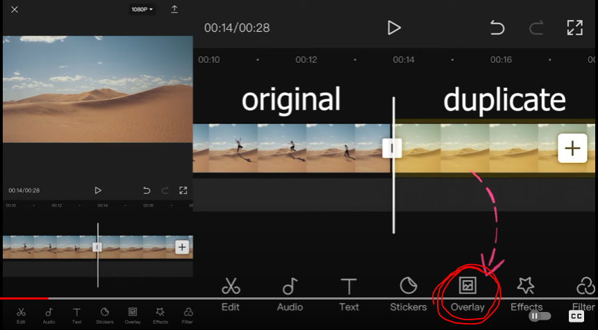 Tutorial CapCut – Efek Freeze Frame Clone Trail - Tongbos