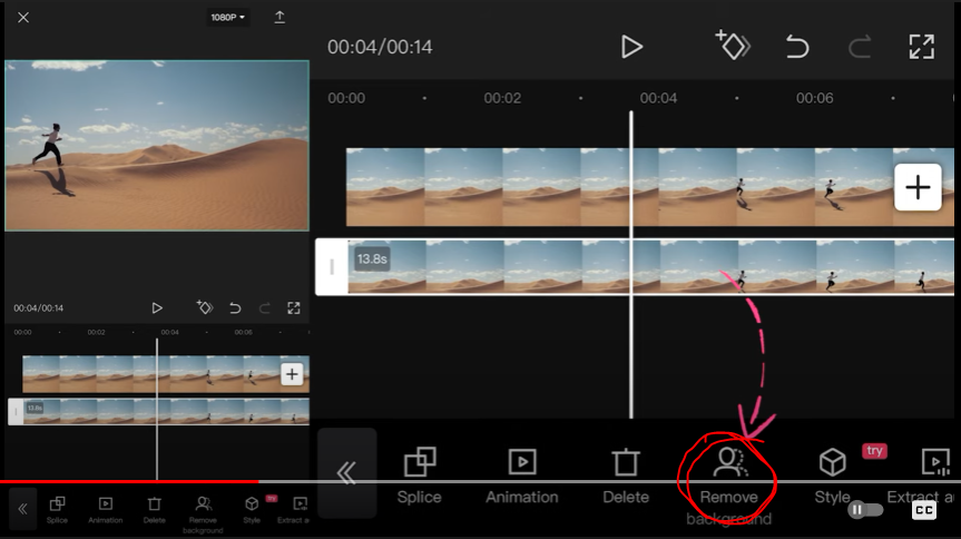 Tutorial CapCut – Efek Freeze Frame Clone Trail - Tongbos