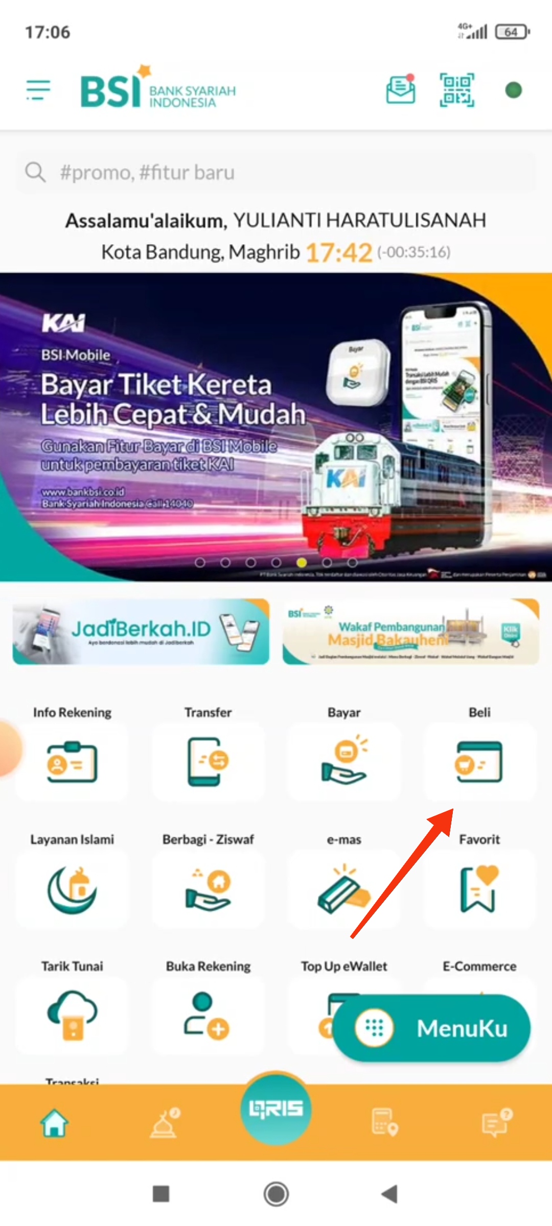 Cara Top Up Saldo Emoney di BSI Mobile Banking Terbaru - Tongbos