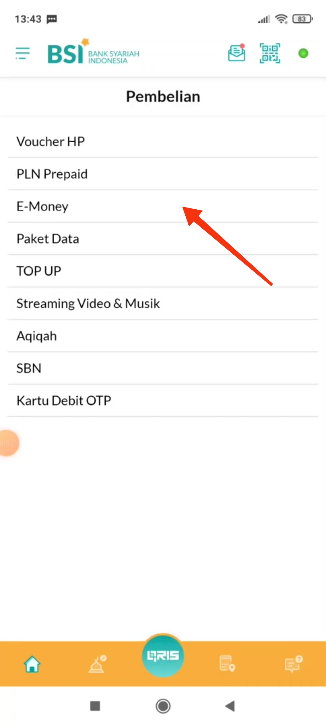 Cara Mengecek Jumlah Saldo Emoney di BSI Mobile Banking - Tongbos