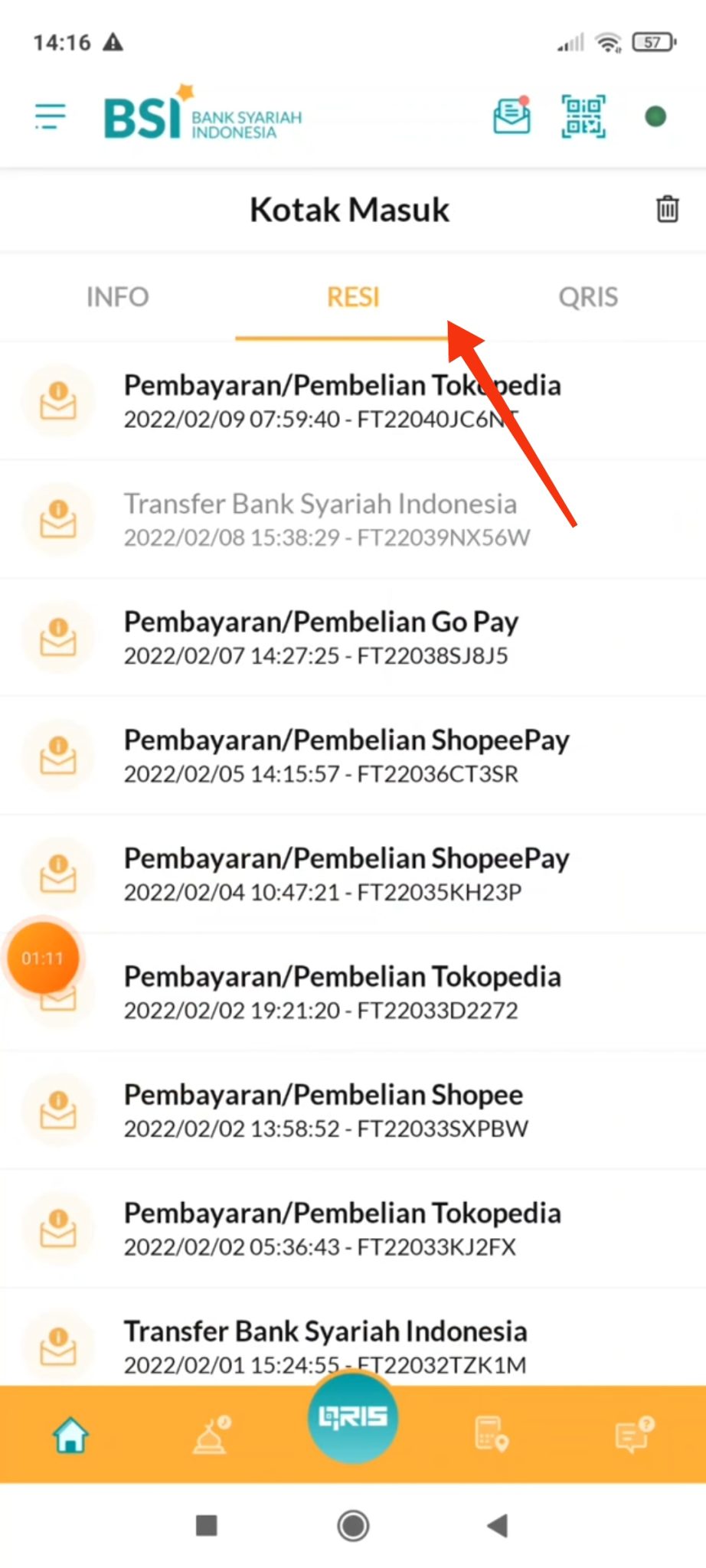 Cara Menghapus Resi Riwayat Transfer BSI Mobile Banking - Tongbos