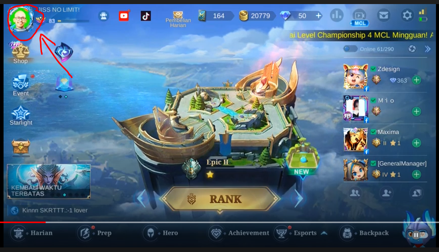 Cara Menampilkan Status Affinity di Screen Loading Mobile Legends - Tongbos