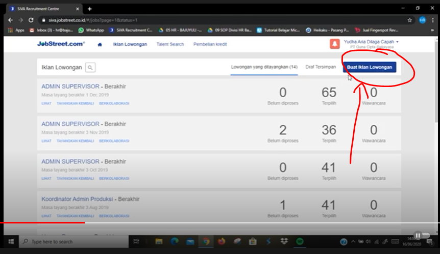 Cara Pasang Iklan Lowongan Pekerjaan di Jobstreet - Tongbos