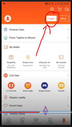 Cara Login Shopee Tanpa Verifikasi Email - Tongbos