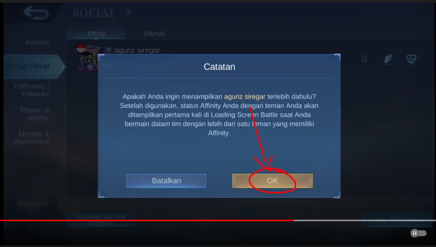 Cara Menampilkan Status Affinity di Screen Loading Mobile Legends - Tongbos