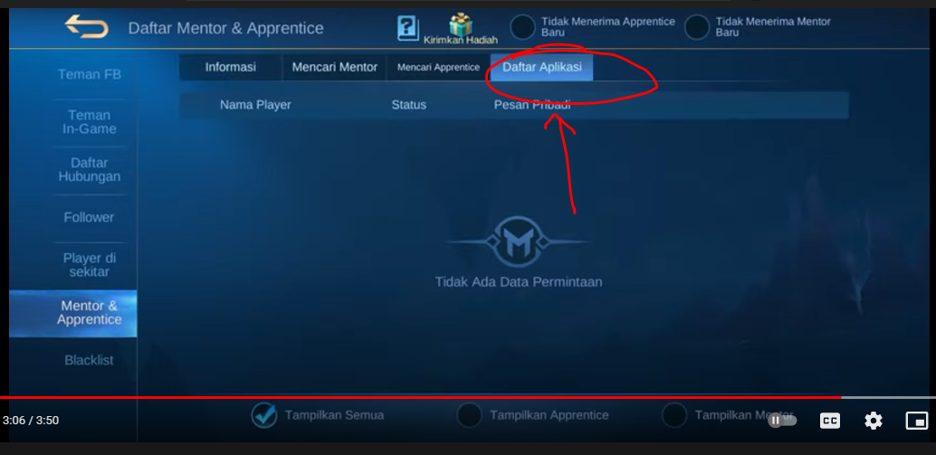 Cara Mencari Mentor & Apprentice Game Mobile Legends: Bang Bang - Tongbos