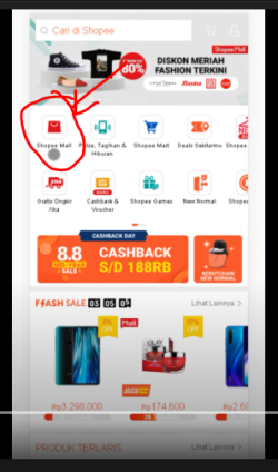 Cara Mencari Official Store di Shopee Shopee Mall - Tongbos