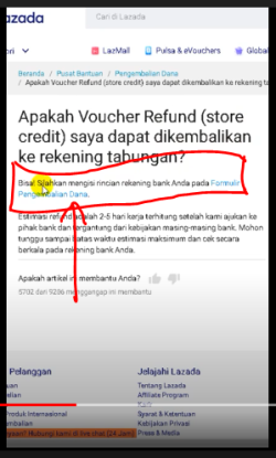 Cara Mencairkan Voucher Refund Lazada ke Rekening Bank Pribadi - Tongbos