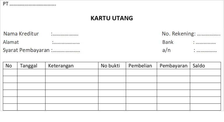 Apa Itu Kartu Utang, Fungsi, dan Cara Membuatnya - Tongbos
