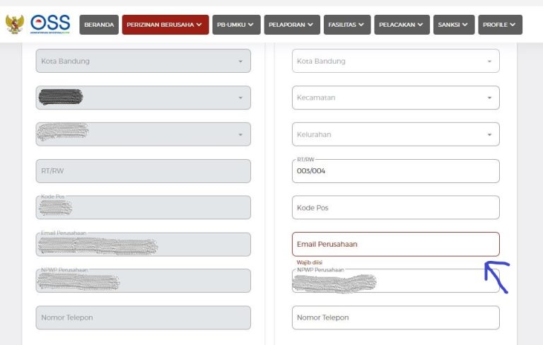 Cara Mengubah Data NIB di OSS - Tongbos
