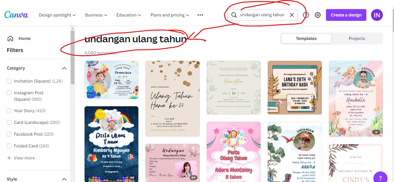 Cara Membuat Undangan Ulang Tahun Anak Di Canva - Tongbos