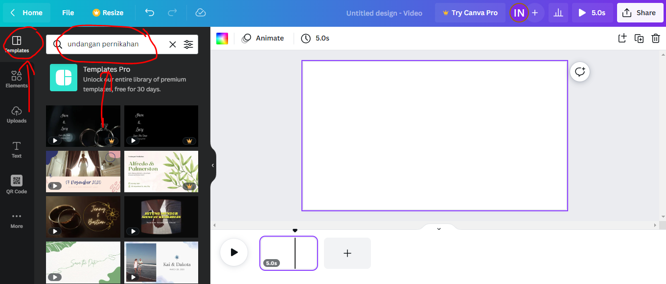 Cara Membuat Video Undangan Pernikahan Di Canva, Gratis! - Tongbos