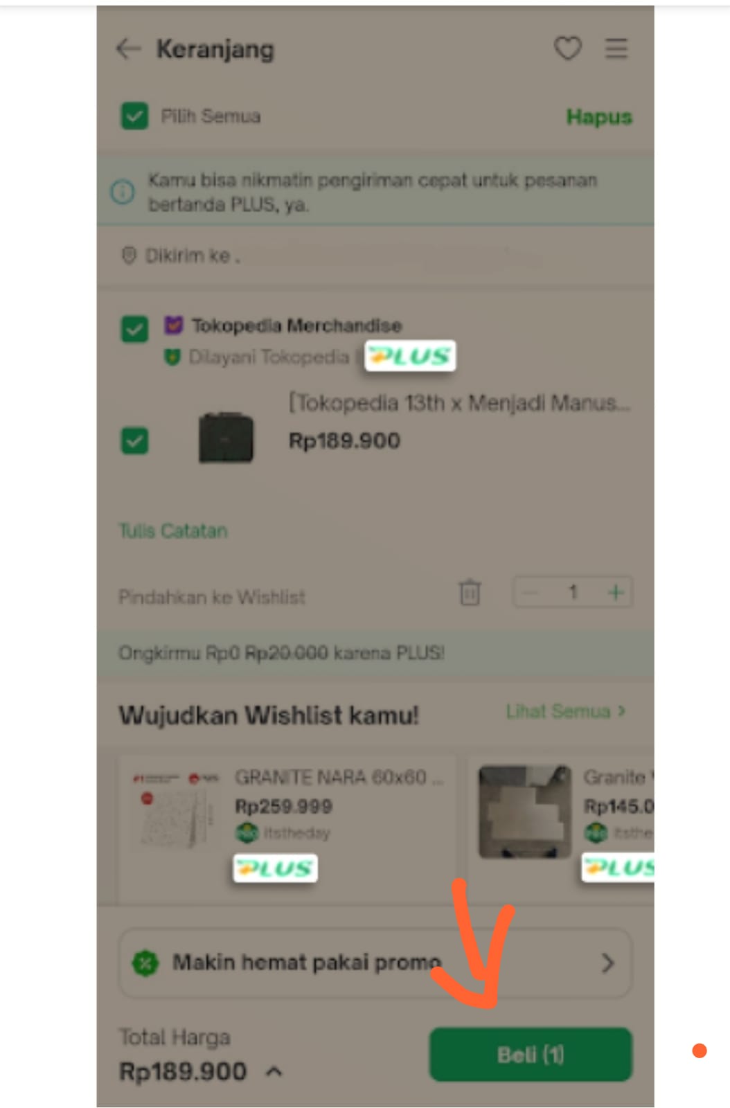 Cara Belanja Menggunakan Kurir Plus Tokopedia - Tongbos