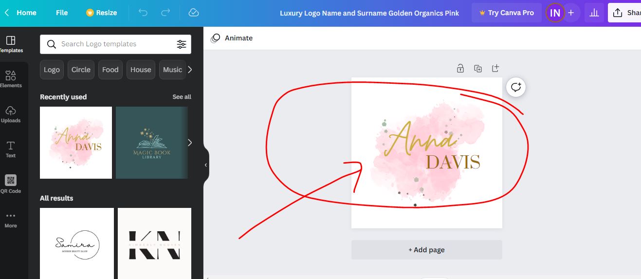 Cara Membuat Logo Nama Untuk Akun Sendiri Di Canva - Tongbos