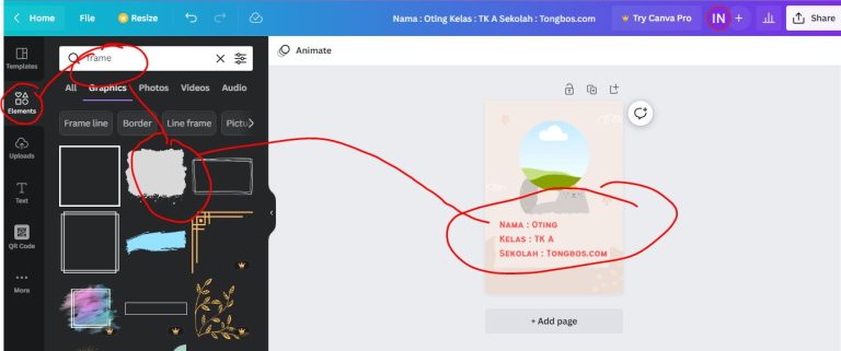 Cara Membuat ID Card Anak TK Di Canva Free - Tongbos