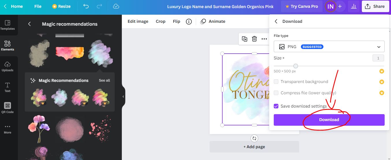 Cara Membuat Logo Nama Untuk Akun Sendiri Di Canva - Tongbos