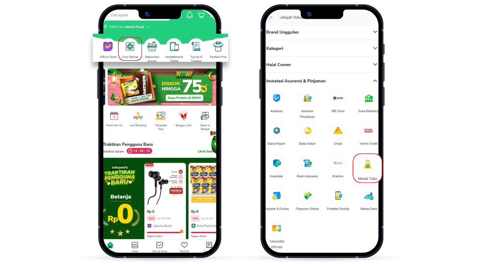 Cara Pinjam Modal Di Tokopedia Dengan Modal Toko - Tongbos