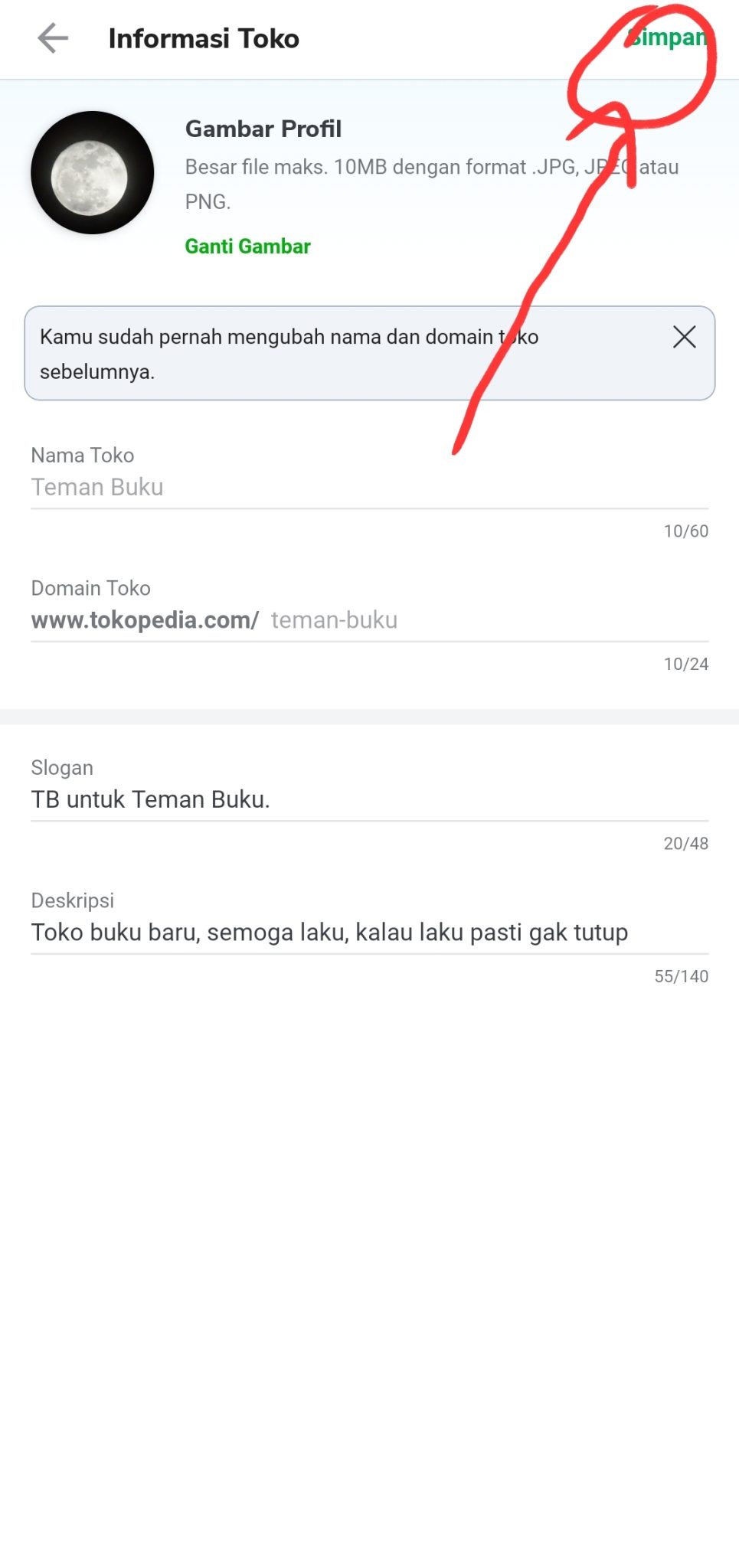 Cara Ganti Foto Profil Toko di Tokopedia Seller - Tongbos