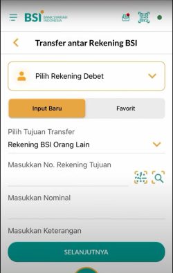 Cara Transfer Virtual Account BSI Mobile Banking - Tongbos